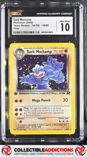 2000 Team Rocket - 1st Edition #10/82 Dark Machamp CGC 10 | eBay