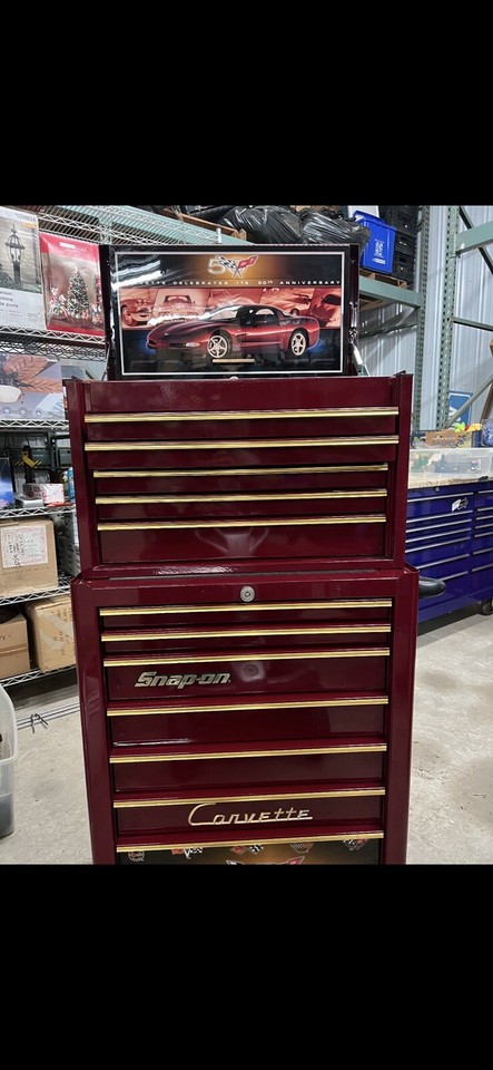 SNAP-ON “ CORVETTE“ 50th ANNIVERSARY ROLLING TOOL BOX KRA4007BPJB. N. J ...