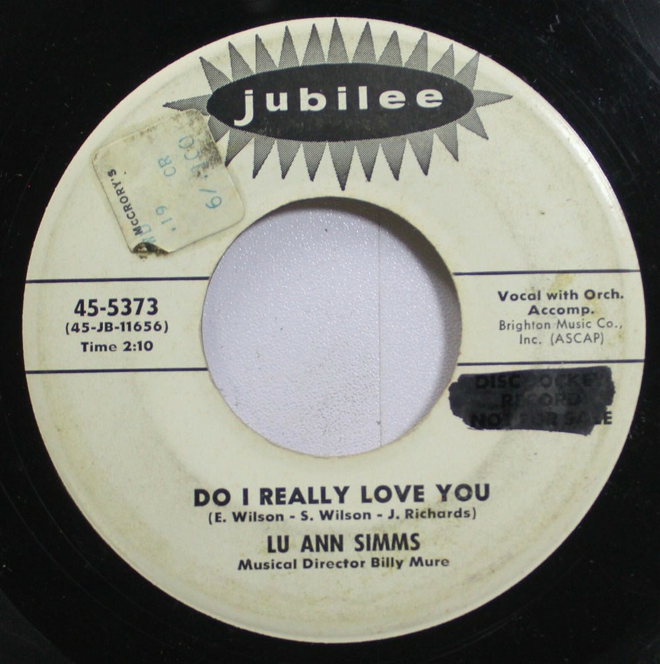 50S & 60S Promo 45 Lu Ann Simms - Maybe / Do I Really Love You On ...