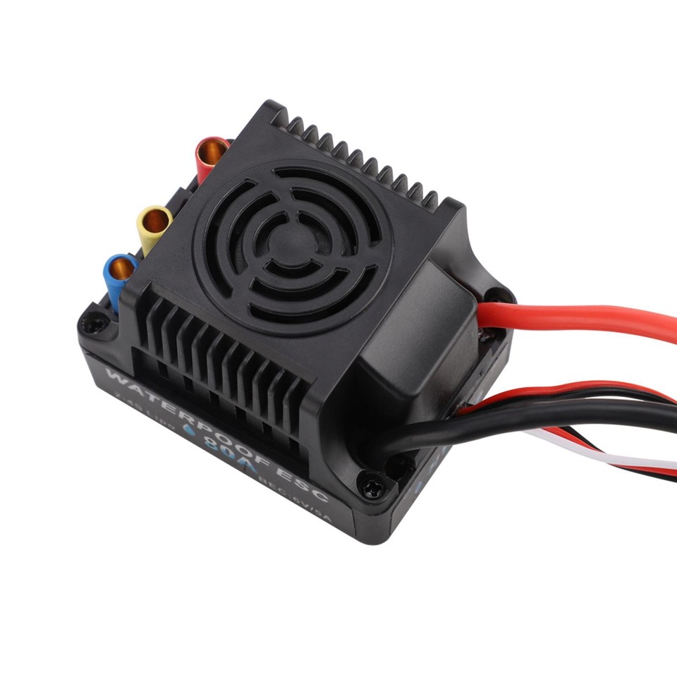 RC 80A Brushless ESC Electronic Speed Controller Dust-proof With 6V ...