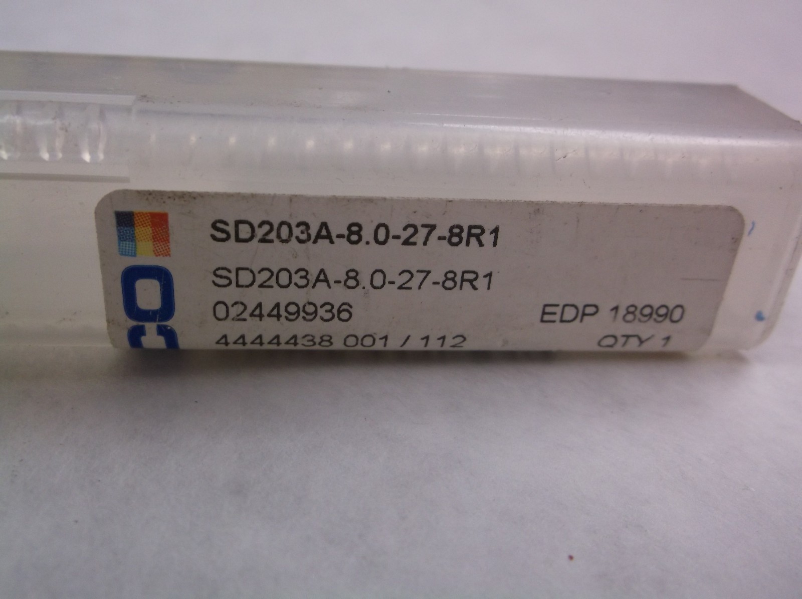 Seco Drill Bit SD203A-8.0-27-8R1 8mm cutting dia 3 In L (E42J) for sale ...