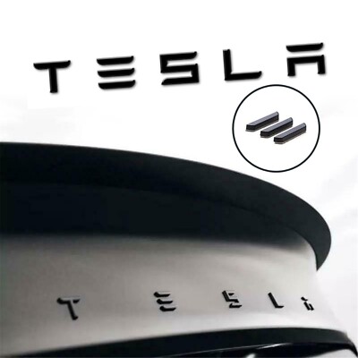 1Set Raised Rear Tailgate Emblem Letters Fit For Tesla Model S 3 X Y ...