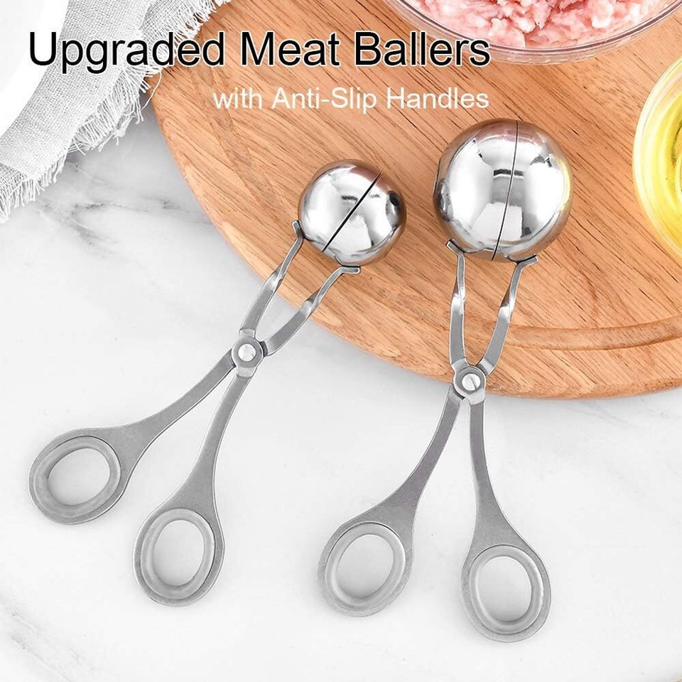 Meatball Maker Spoon Non Stick Thick Stainless Steel Meat Baller ...
