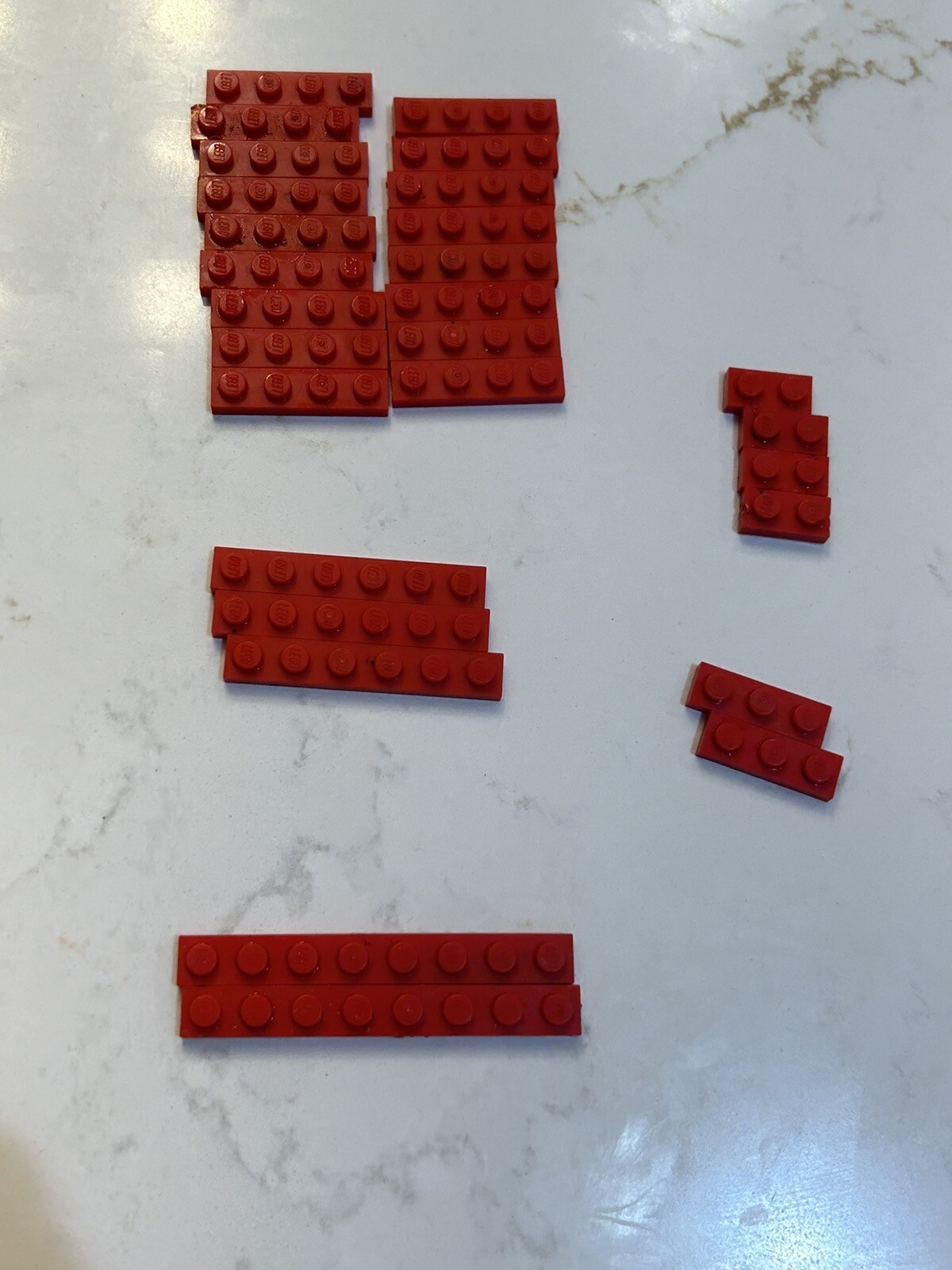 LEGO Parts Assorted Plate Brick Red Legos | eBay
