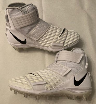 Mens 13 Nike Force Savage Elite 2 TD White Lineman Football Cleats ...