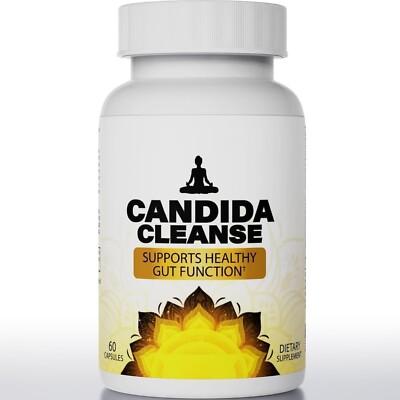 Candida Cleanse 60 Capsules - Gut & Colon Support, Natural Herbs for ...