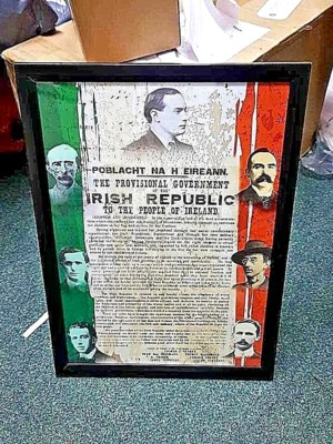 Framed 1916 Proclamation of the Irish Republic - Republican Rebel ...