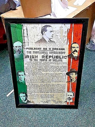 Framed 1916 Proclamation of the Irish Republic - Republican Rebel ...