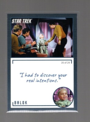 2020 STAR TREK TOS ARCHIVES & INSCRIPTIONS BALOK #16 VARIATION #20 OF ...