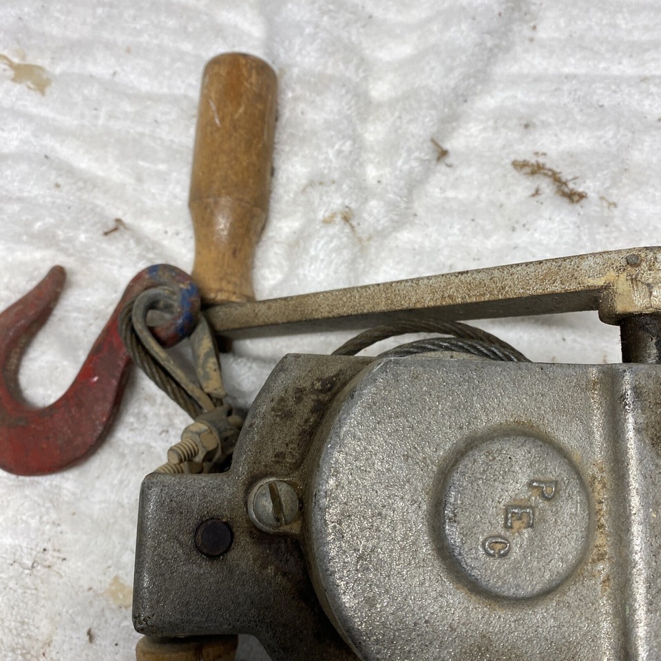PEC HOIST WINCH MODEL H-4001 Crosby Laughlin 5/16 hook | eBay