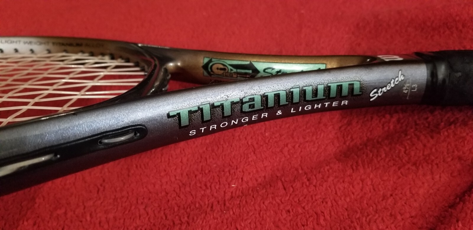 Prince Titanium Stretch Oversized Tennis Racket 4 3/8 Grip L3-FREE ...