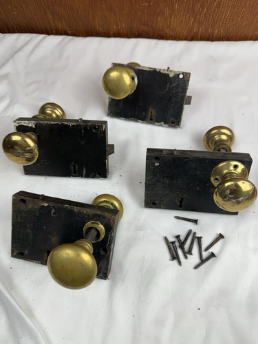 Vintage Corbin locks With door knobs 4 Total | eBay