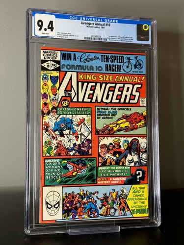 Avengers Annual #10 CGC 9.4 *1st Appearance of Rogue & Madelyn Pryor ...