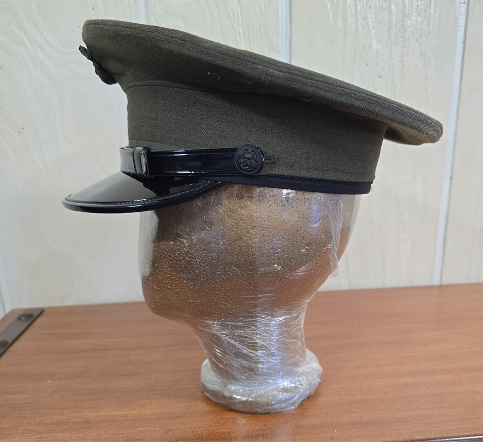 USMC Marine Corps Uniform Green Cloth Bernard Cover Hat 7 Pre-owned | eBay