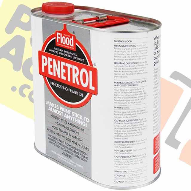Flood Australia Penetrol 4 Litre Penetrating Primer Oil Dented Tin for ...