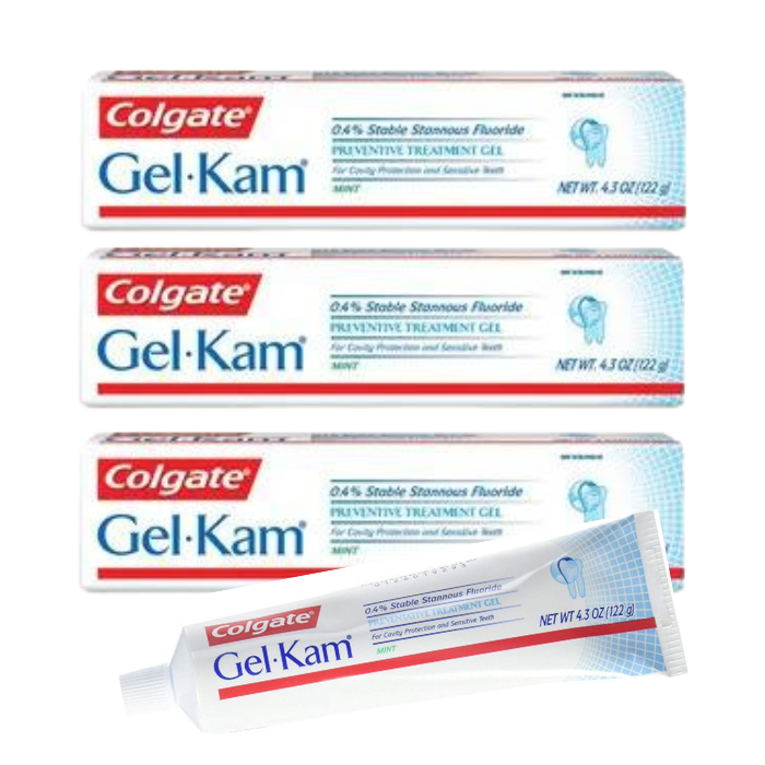 3-Pack Colgate Gel-Kam Preventative Treatment Gel Stannous Fluoride 4.3 ...