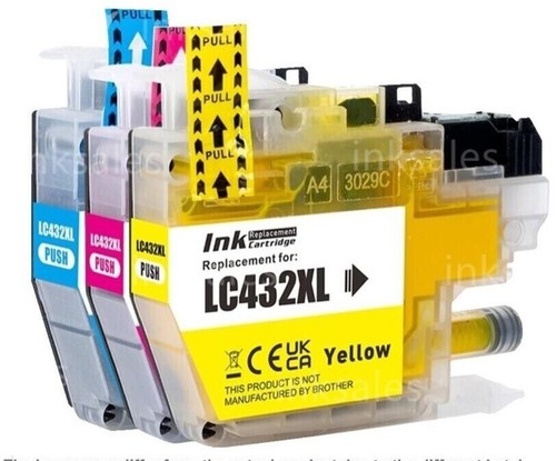 3x LC432XL LC432 XL Colour Generic Ink For Brother J5340 J5740 J6540 ...