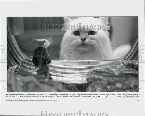 1999 Press Photo Mouse & Cat in "Stuart Little" Movie Scene - srp14342 ...