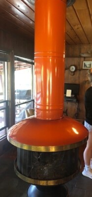 Vintage Midcentury Freestanding Carousel Fireplace | eBay