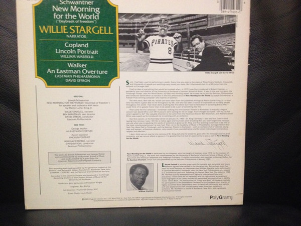Willie Stargell, William Warfield, David Effron, Eastman Philharmonia ...