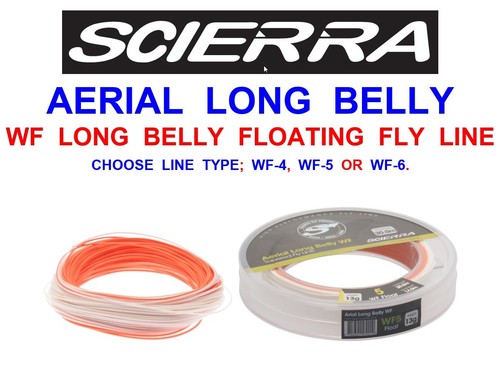 SCIERRA AERIAL LONG BELLY WF FLOATING FLY LINE FOR TROUT FLY ROD REEL ...