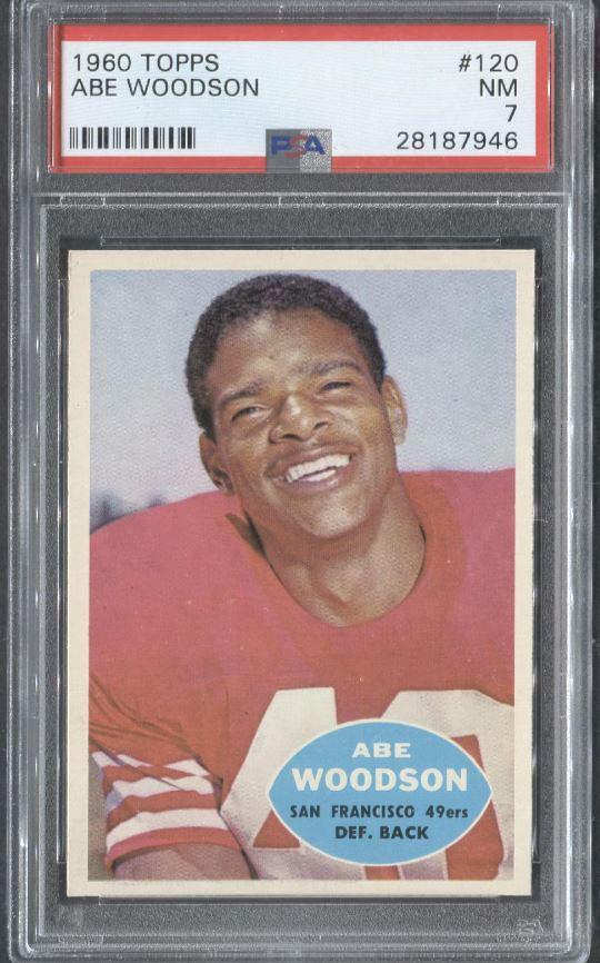 1960 Topps #120 Abe Woodson (49ers) PSA 7 | eBay