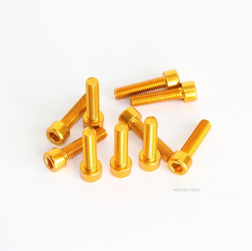 M5 x 20mm Bolts Aluminium Gold Anodised Bolt 25mm Gold M5 x 20 Screws ...