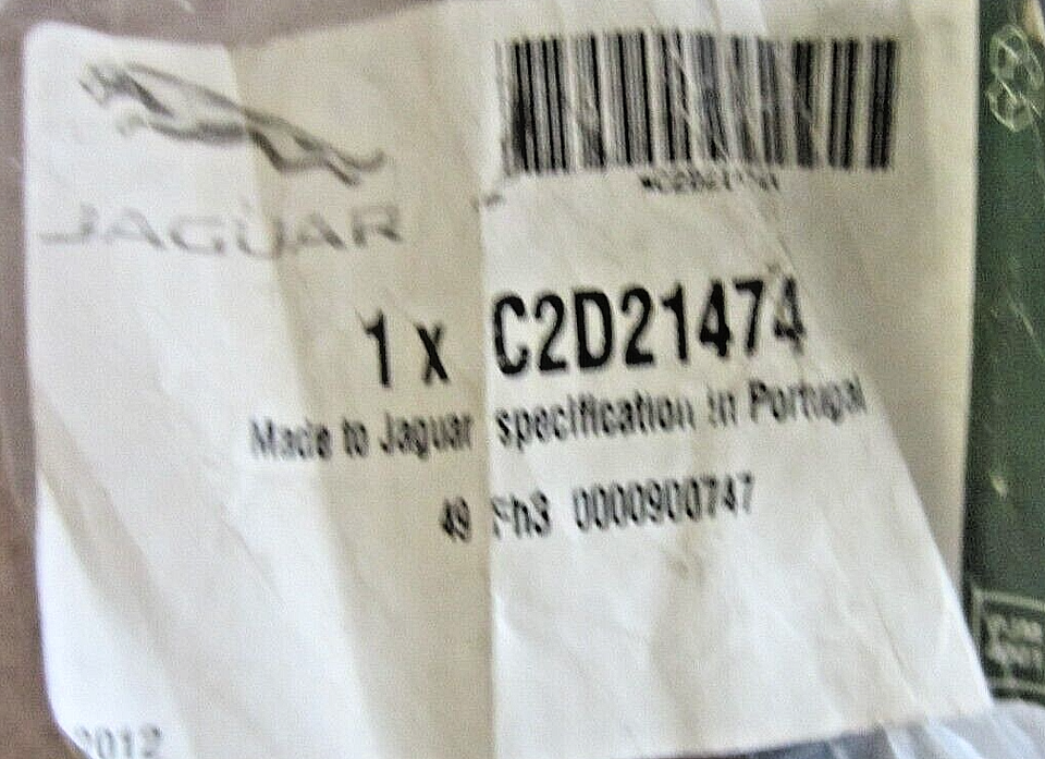 10-17 Jaguar XJ-Type Engine Coolant Reservoir Hose - C2D21474 BRAND NEW ...