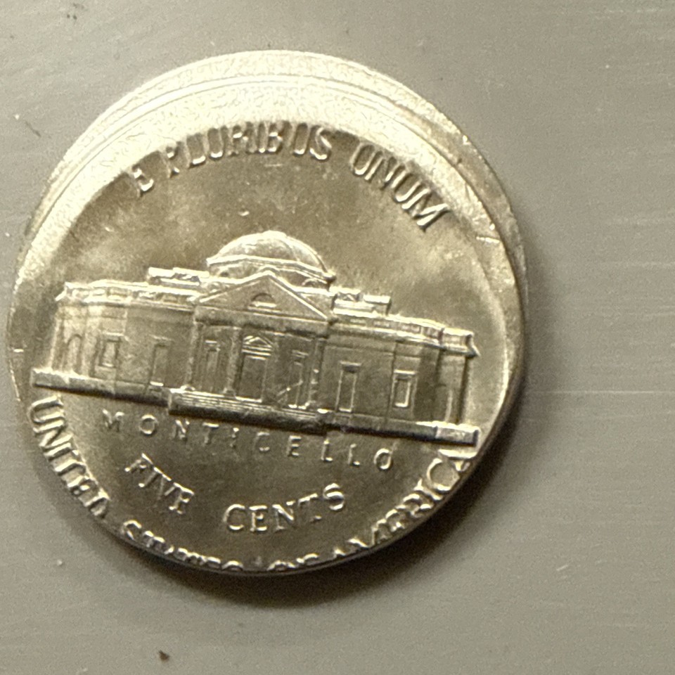 Mint Error 1983 Jefferson Nickel Struck Off-Center Great Looking Coin ...