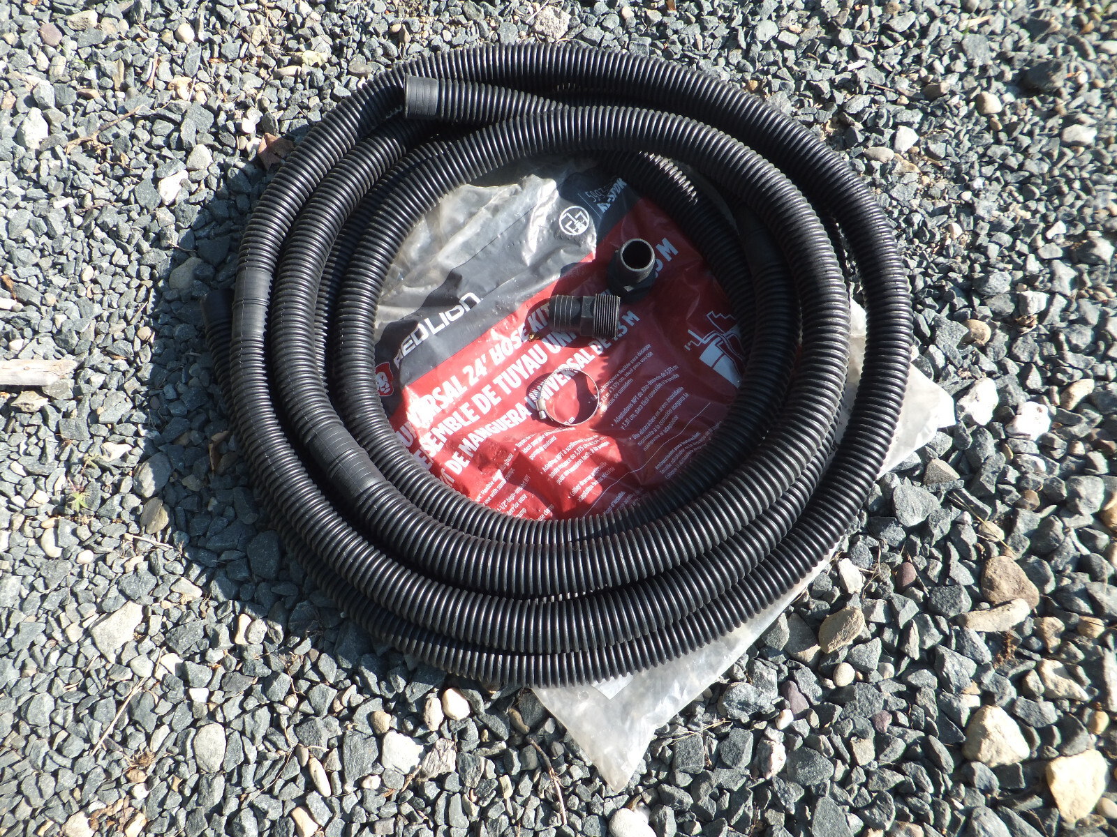 Red Lion Sump Pump Discharge Hose Kit - 24ft. x 1 -1/4in RL-SPDK, 1.25 ...