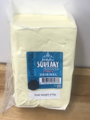 Yorkshire Squeaky Cheese Original 800g Slab Yorkshire Halloumi Cheese ...