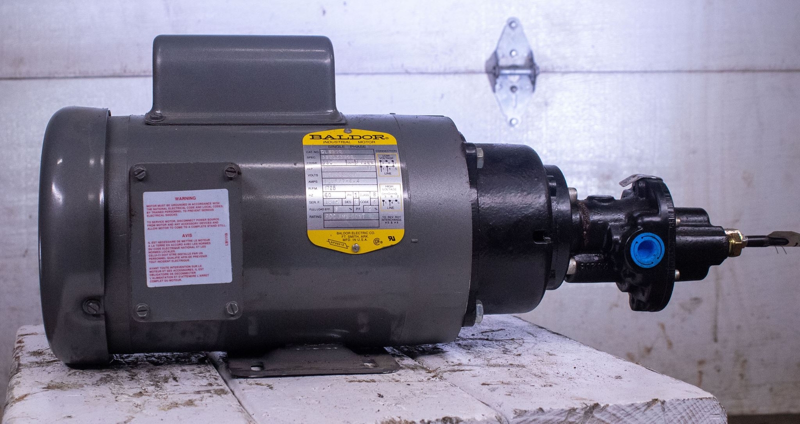 SherTech AMCV1VA4T Pump on Baldor CL3510 35C18X945 Motor 1HP | eBay