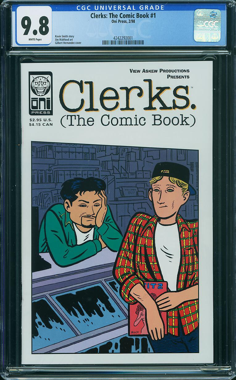 Clerks: The Comic Book #1 CGC 9.8 Kevin Smith 1998 Oni Press - Rare P7 ...