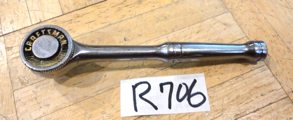 CRAFTSMAN TOOLS VINTAGE 1/4 DRIVE GOLD LABEL RATCHET RARE | eBay