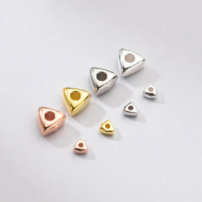 Tiny Triangle Spacer Beads, Sterling Silver Loose Beads A2030 | eBay