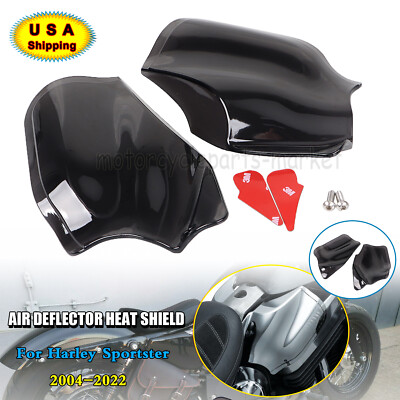 Mid-Frame Saddle Shield Heat Air Deflectors For Harley Sportster 1200 ...