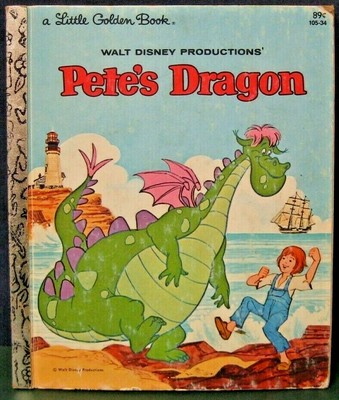 Little Golden Book "PETE'S DRAGON" 1977 - by disney | eBay
