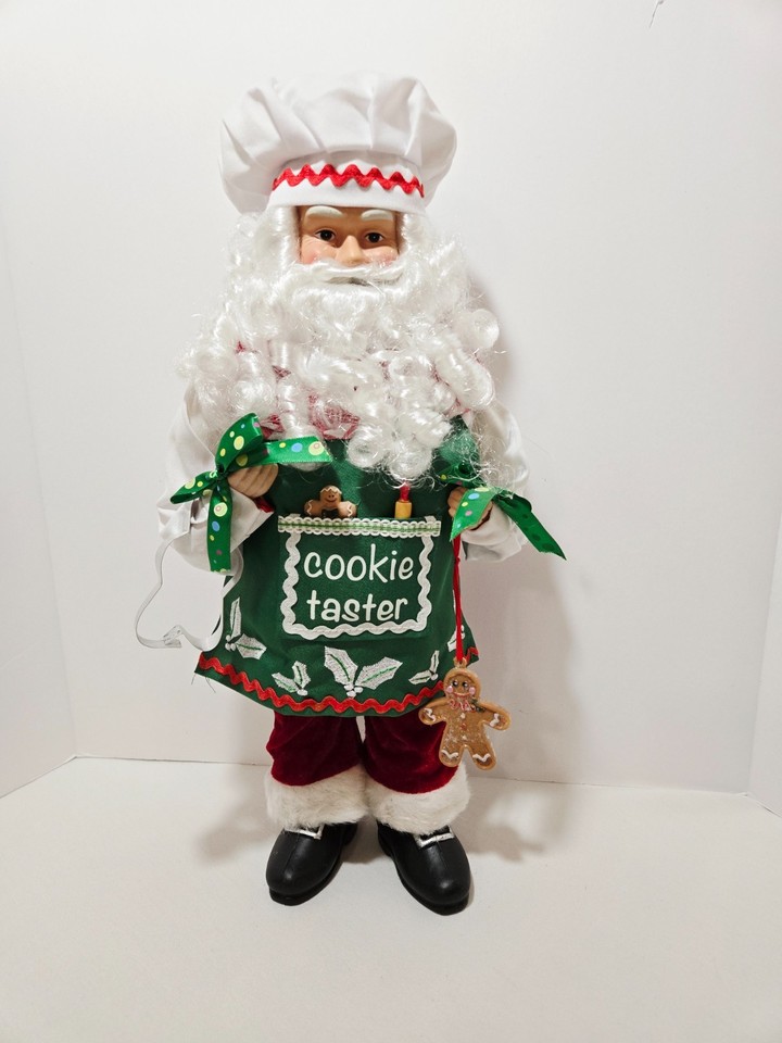 19 Inch Christmas Gingerbread Cookie Baking Santa Cookie Taster ...