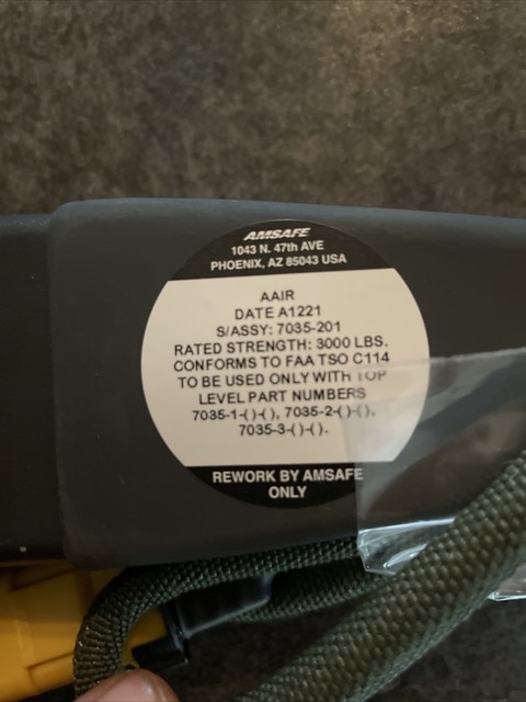 Amsafe buckles (7035-201) and old inflators (508794-401) from C182T (4 ...