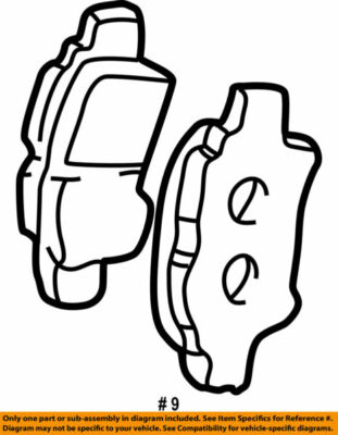 04465-52210 Toyota Pad kit, disc brake, front 0446552210, New Genuine ...