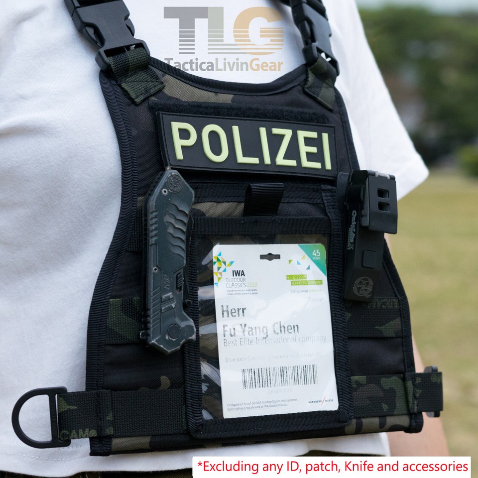 Mini Body Armor Style EDC ID Chest Plate Holder (4 Colors Option) | eBay