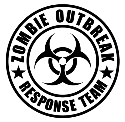 Zombie Outbreak Response Team Vinyl Decal, Bumper Sticker, Car, Windows ...