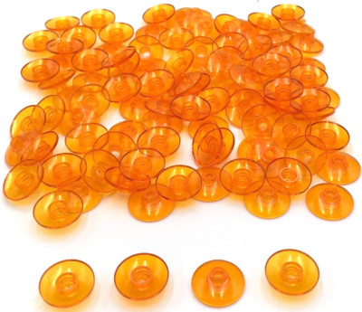 Lego 100 New Trans-Orange Dishes 2 x 2 Inverted Radar Parts | eBay ...
