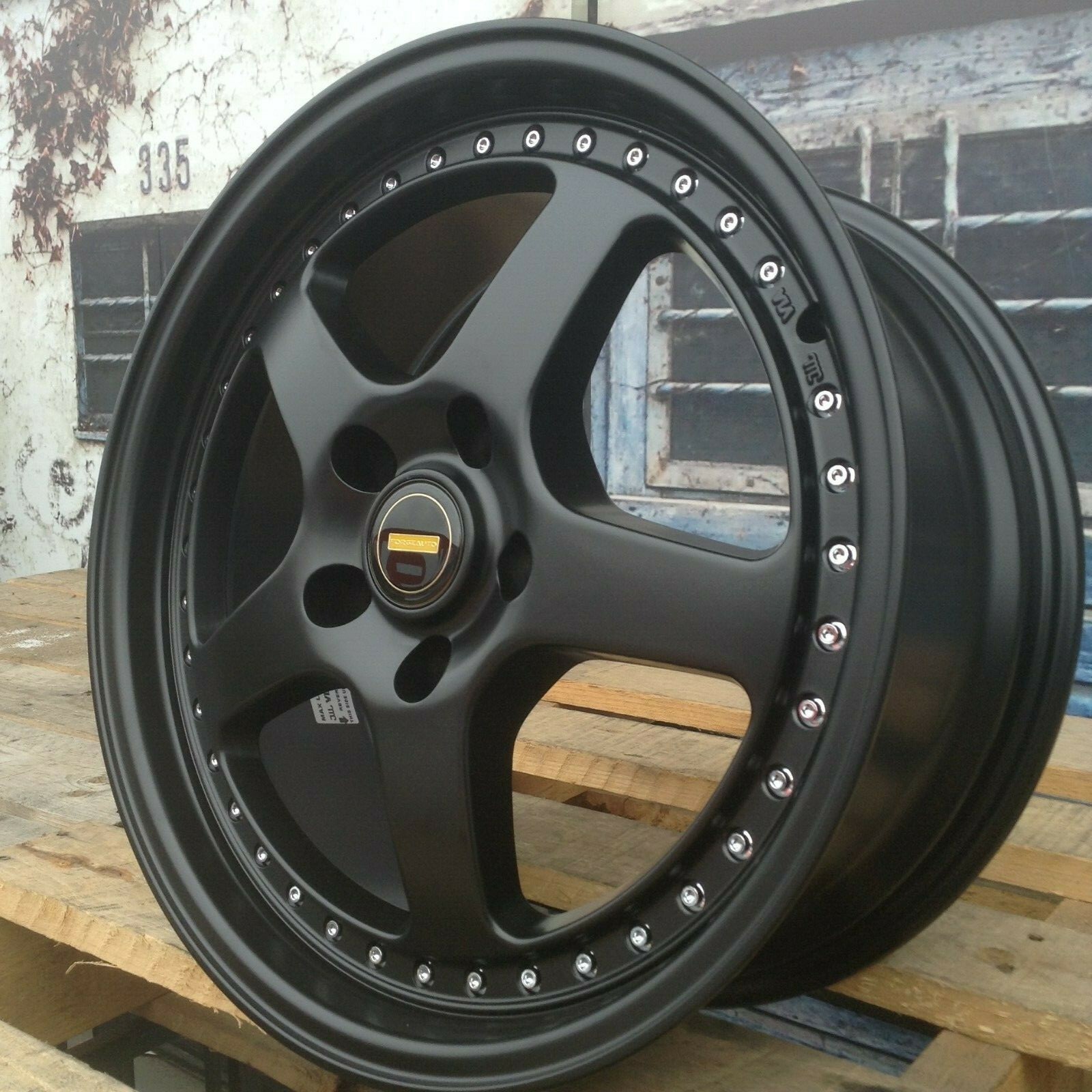 18" ForgeAuto FA 5 Wheels Racing Black Size 18x8 PCD 5x120 Holden ...