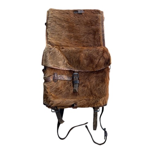 Vintage Bearskin Hide Hiking Backpack Rustic Camel Brown Handmade | eBay