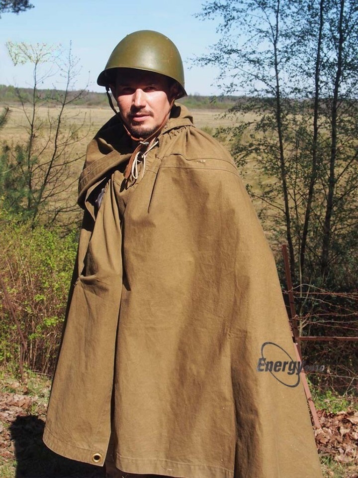 Soviet Soldiers M69 Individual Field Combat Cloak Tent Cloth Raincoat ...