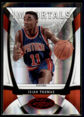 2009-10 Certified Mirror RED Isiah Thomas Detroit Pistons #151 129/250 ...