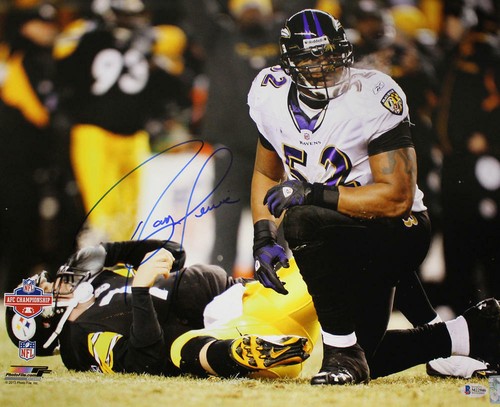 Ray Lewis Autographed/Signed Baltimore Ravens 16x20 Photo BAS 22756 PF ...