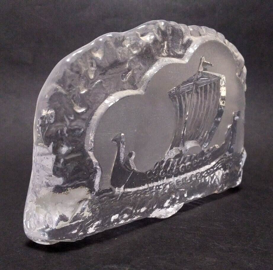 Viking Boat Large Crystal Glass Decor Original Eda Kristall Design ...