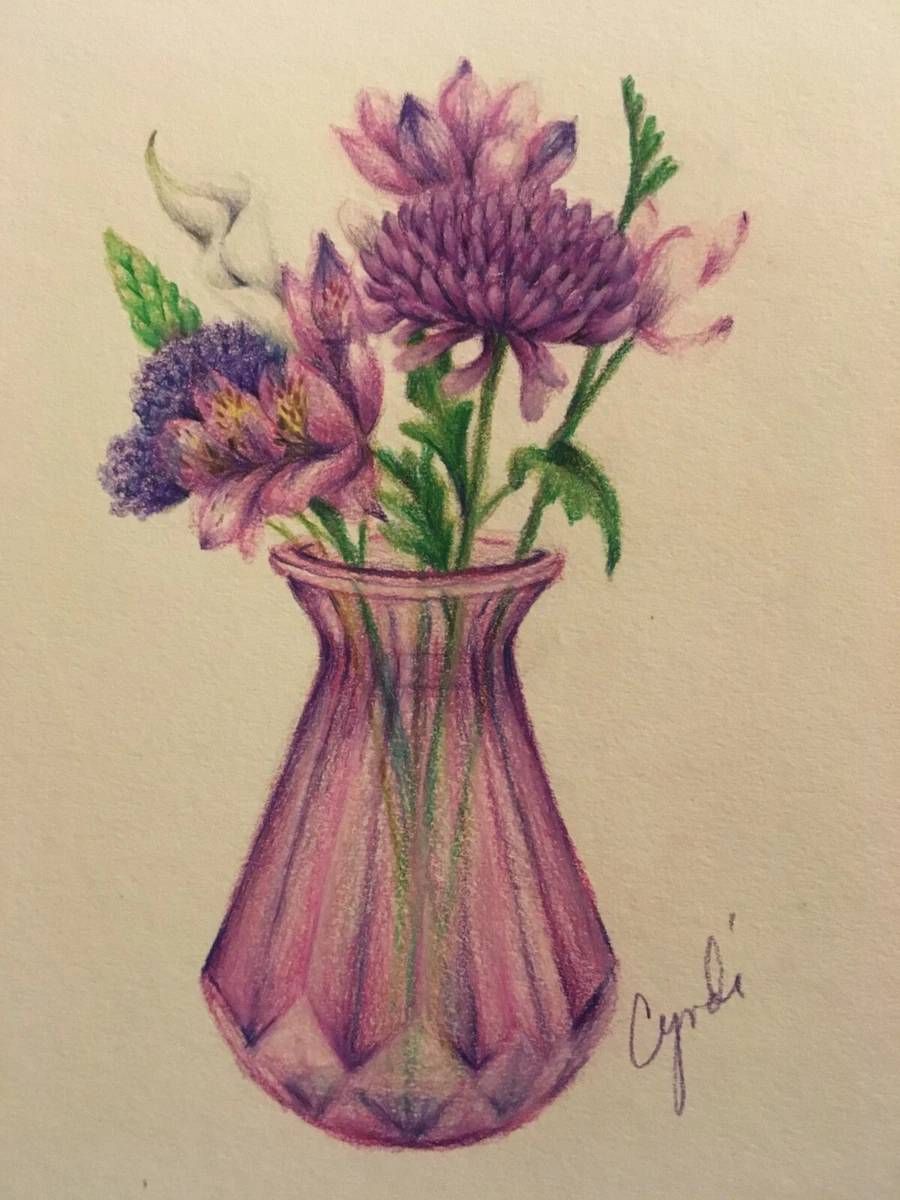 Vase Drawing Color